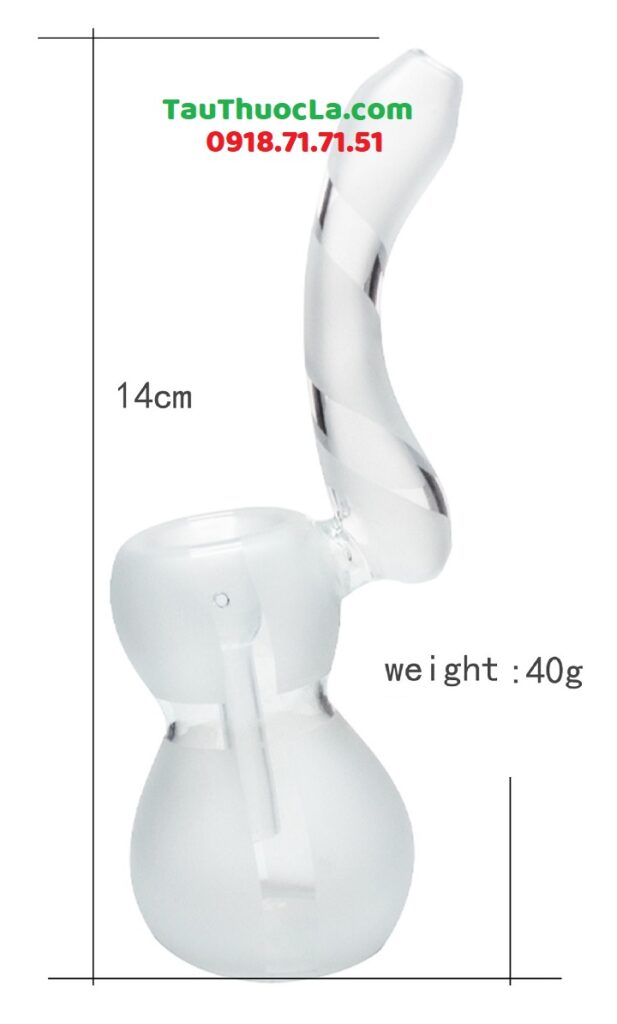 Tẩu nước thủy tinh hút thuốc lá sợi